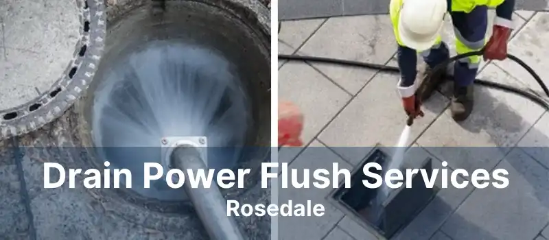 Drain Power Flush Services Rosedale - Blocked Drain Power Flush Services